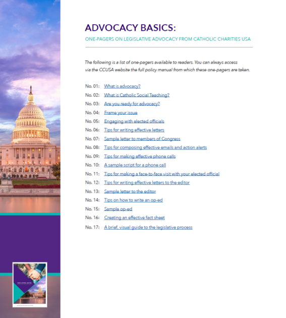 Advocacy Basics - Catholic Charities USA